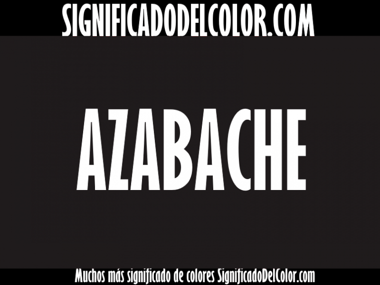 Cual es el color Azabache 【Como es el color Azabache + Ejemplo】