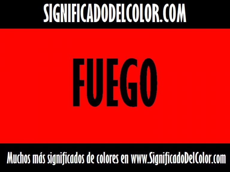Cual es el color Fuego 【Como es el color Fuego + Ejemplo】