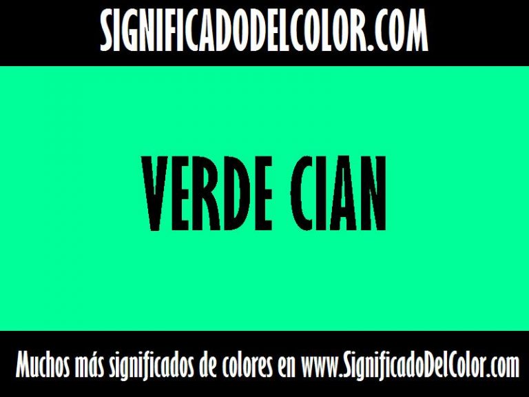 Cual es el color Verde cian 【Como es el color Verde cian + Ejemplo】